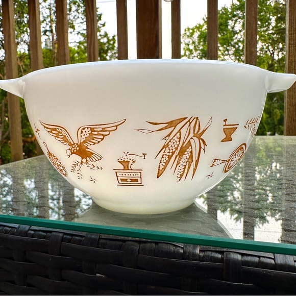 Pyrex | Kitchen | Vintage Pyrex Early American Mixing Bowl 5 Qt ...
